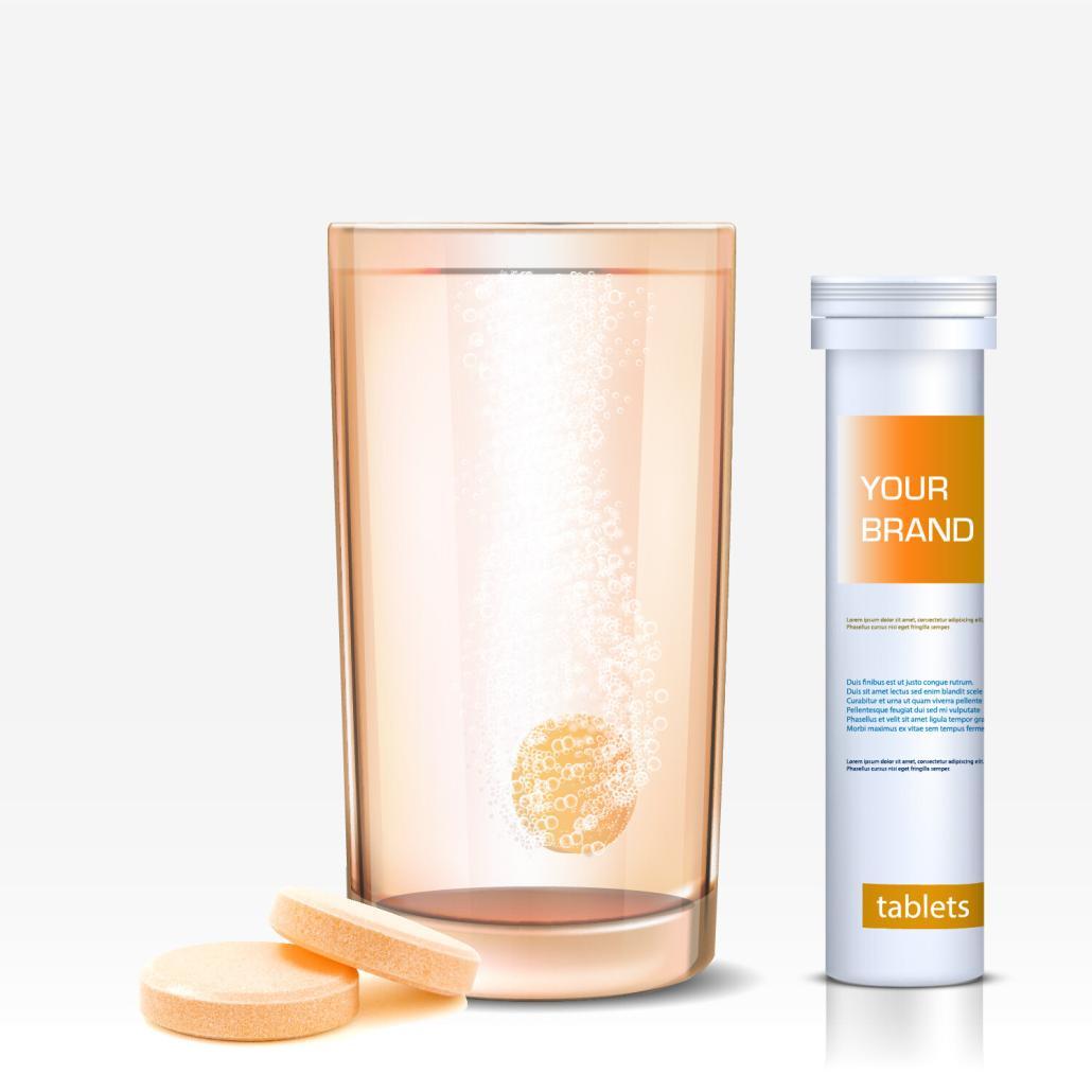 Private Label Food Supplements Effervescent Tablets